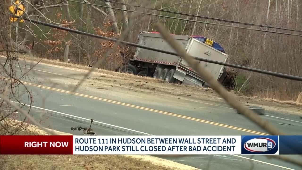 Route 111 in Hudson closed after collision between car, tractor-trailer ...