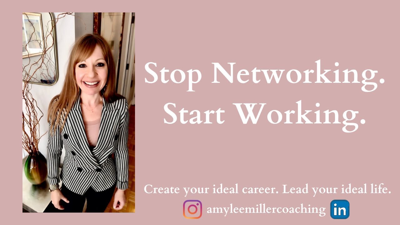Stop Networking. Start Working. - YouTube
