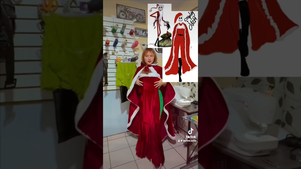 Diseño inspirado en jack vestido de santa clavos parte dos #navidad # ...