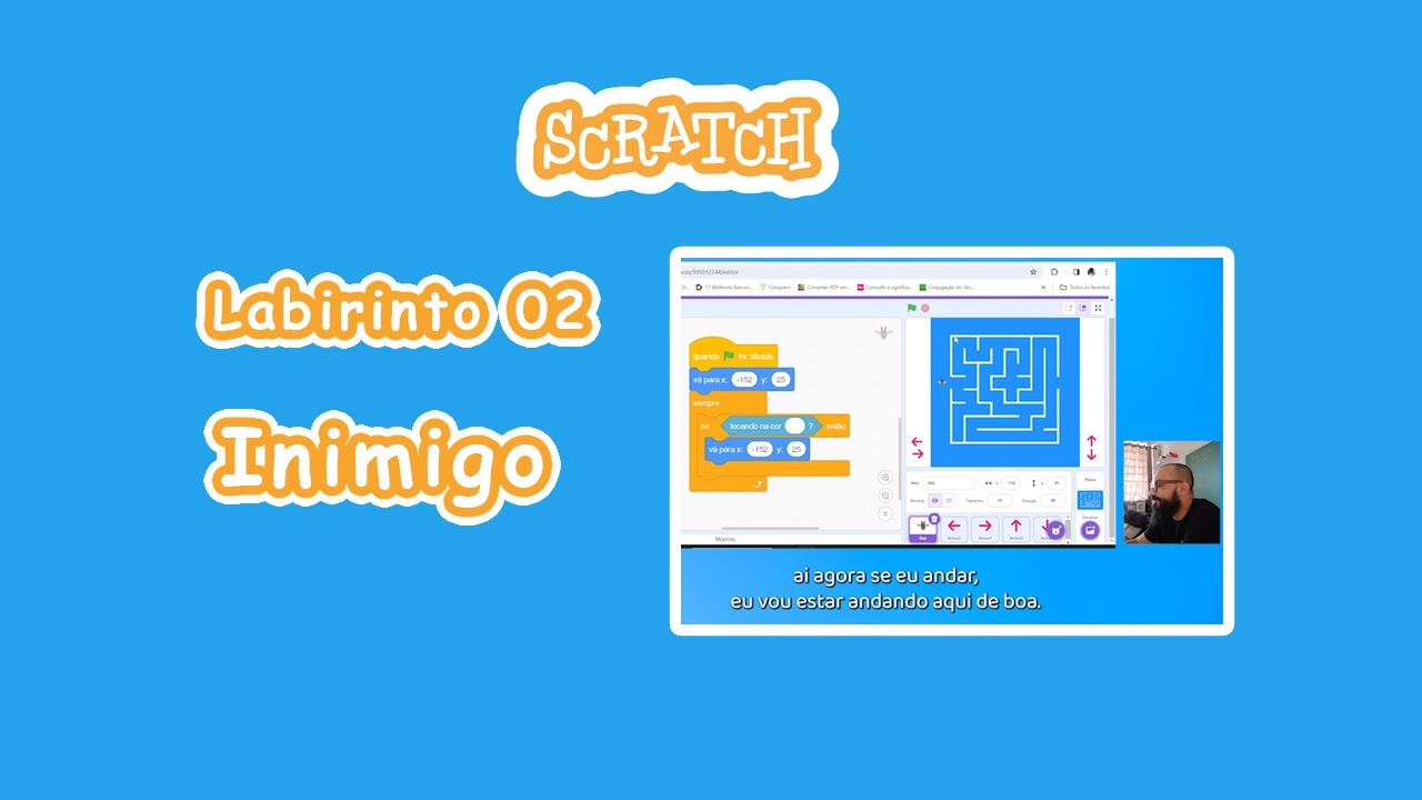 Labirinto 02 (Como fazer um inimigo para o labirinto no Scratch). - YouTube
