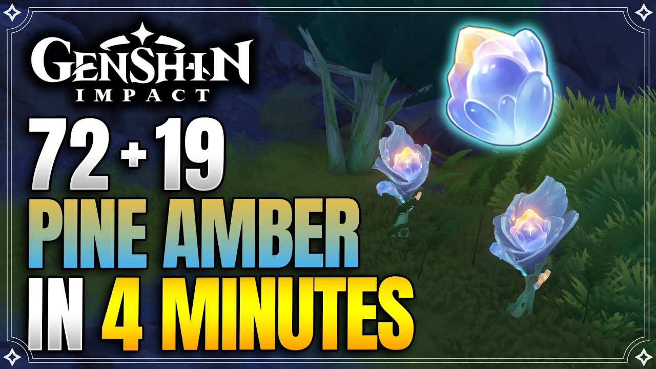 Pine Amber Locations | Fast and Efficient | Ascension Materials【Genshin ...