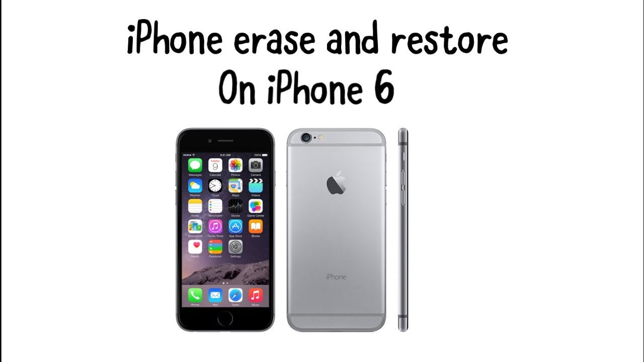 Reset and Restore on iPhone 6 - YouTube
