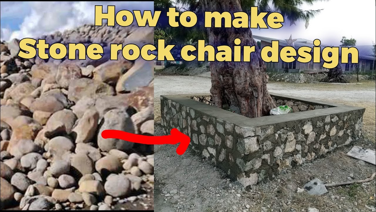 Paano Gumawa ng Upuan gamit ang bato | How to make stone rock Design ...