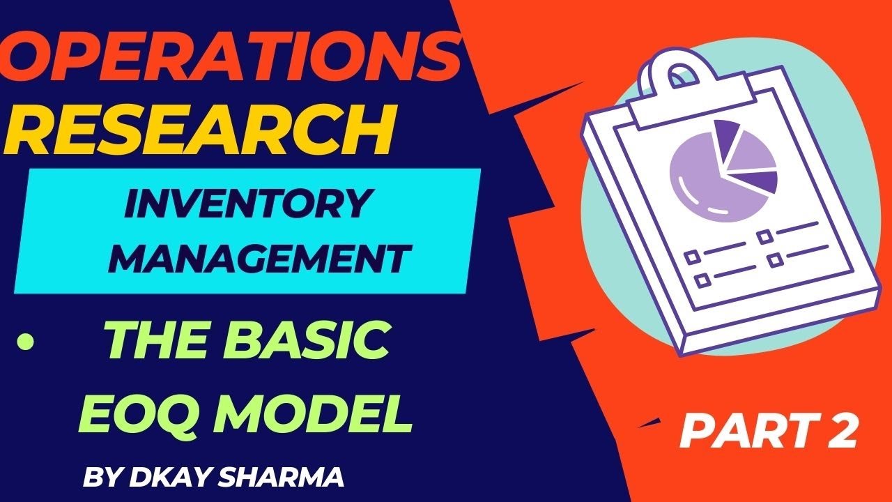 OPERATIONS RESEARCH | INVENTORY MANAGEMENT | EOQ MODEL ( WILSON ...