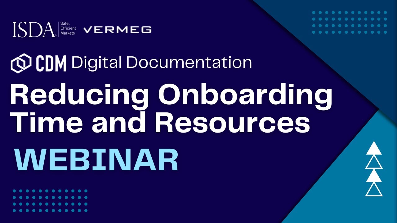 ISDA Webinar: Common Domain Model - Digital Documentation Reducing ...
