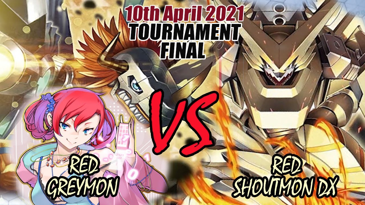 Digimon TCG Red Greymon Vs Red Shoutmon DX! - Tournament Final BO3 ...