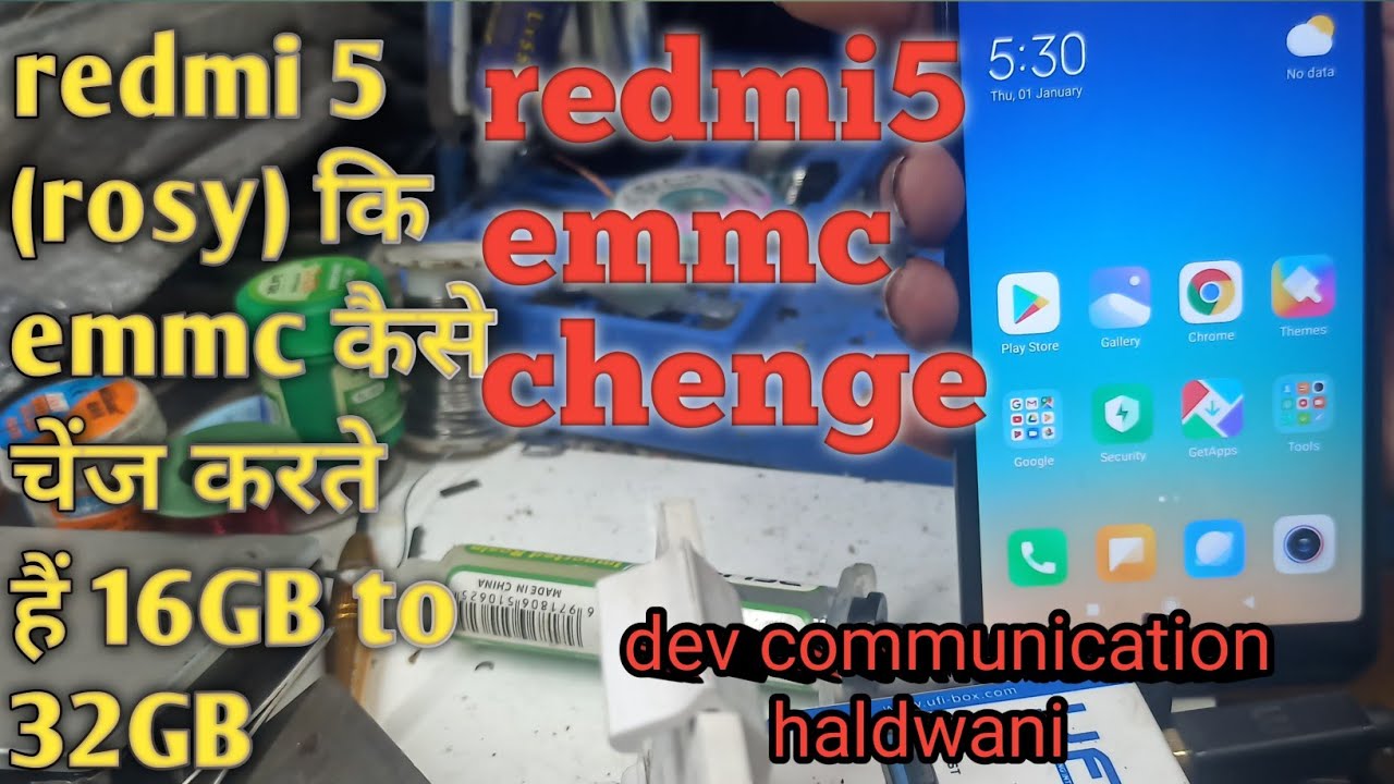 mi redmi 5 emmc change with full proses - YouTube