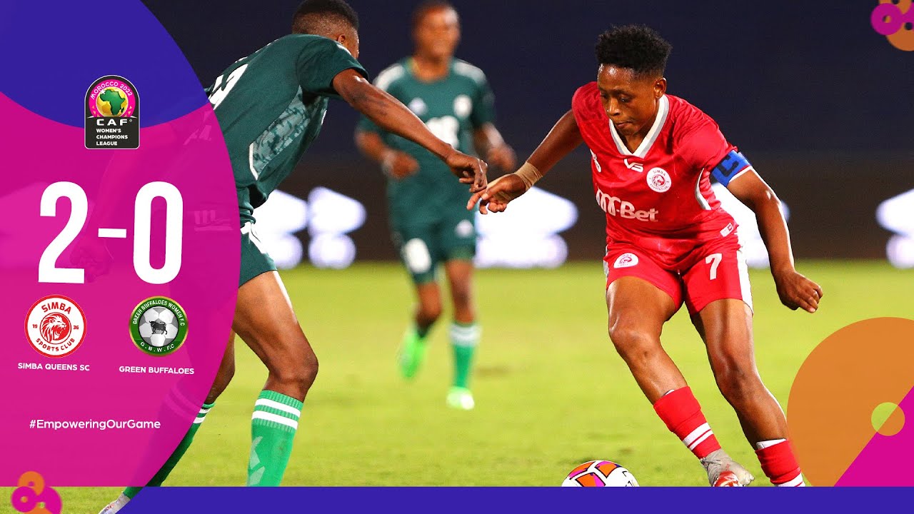 Simba Queens SC vs Green Buffaloes Highlights | 2022 #CAFWCL | Matchday ...