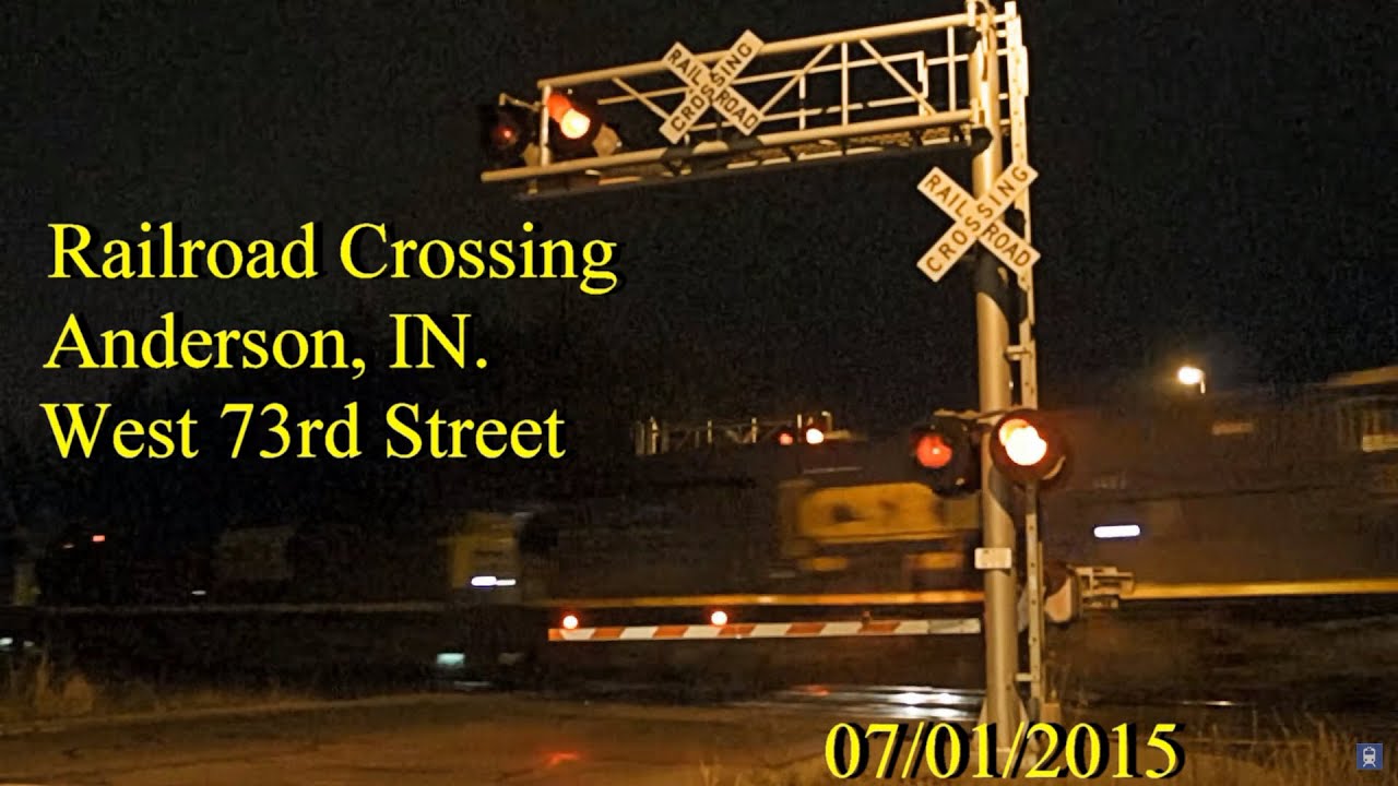 Railroad Crossing: West 73rd Street, Anderson, IN. CSX Main Track 1&2 ...