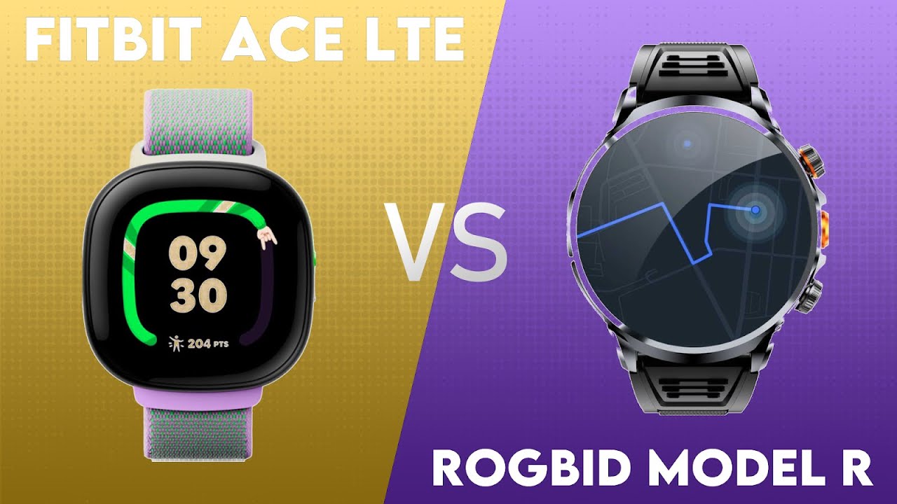 Fitbit Ace LTE vs Rogbid Model R Comparison - YouTube