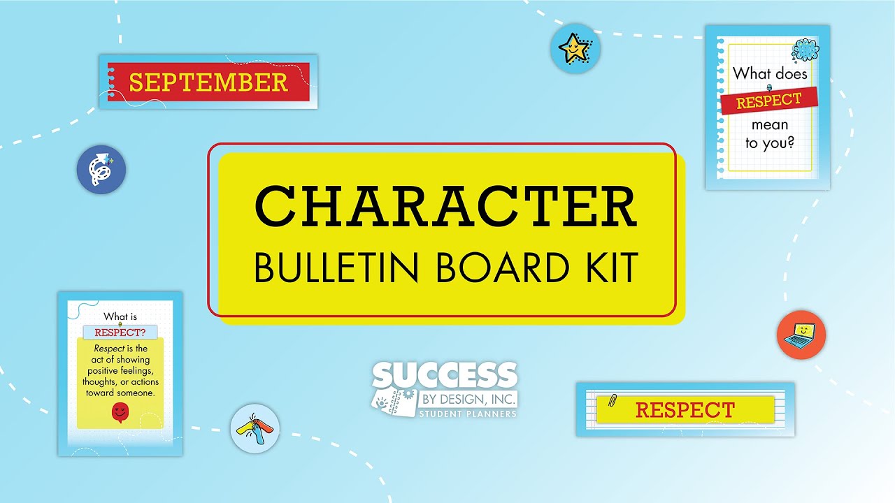 Character Bulletin Board Kit - YouTube