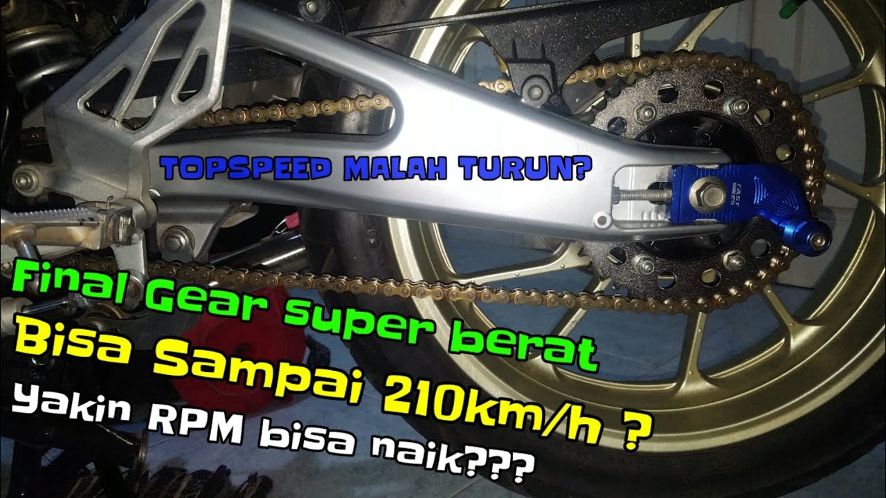 MERUBAH UKURAN GEAR UNTUK MENAMBAH TOPSPEED? - YouTube