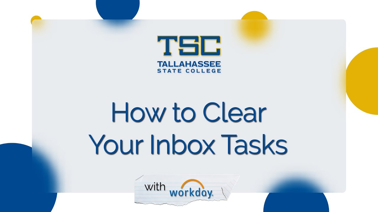How to Clear Your Inbox Tasks - YouTube
