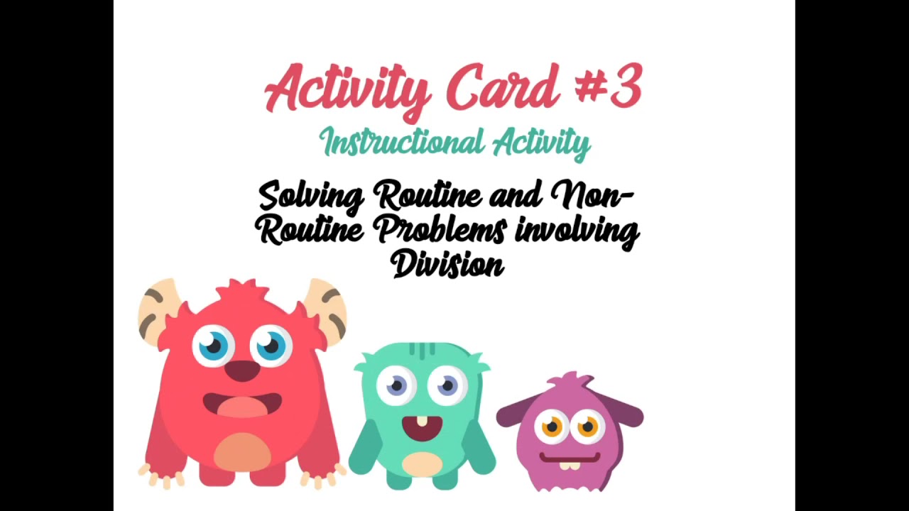 Solving Routine and Non-routine Problems Involving Division - YouTube