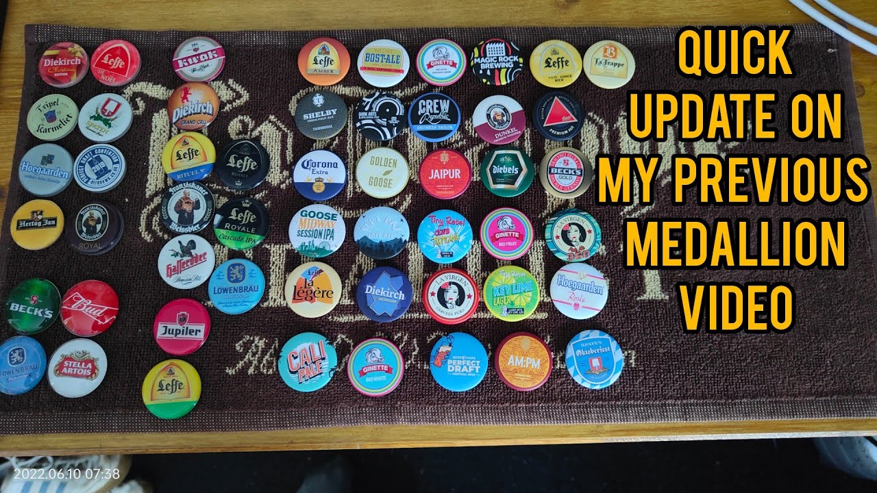 Quick little update on my previous perfect draft medallion video - YouTube