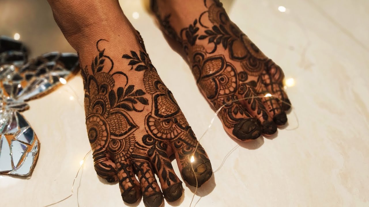 Latest Bold Dubai Henna DESIGNS 2024 | step by sept | leg henna design ...