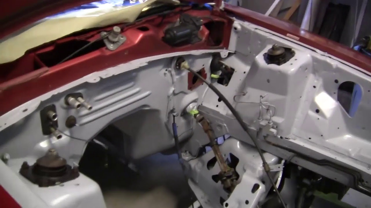 1994 Ford Mustang GT 5.0 Build Part 6 Priming Engine Bay - YouTube