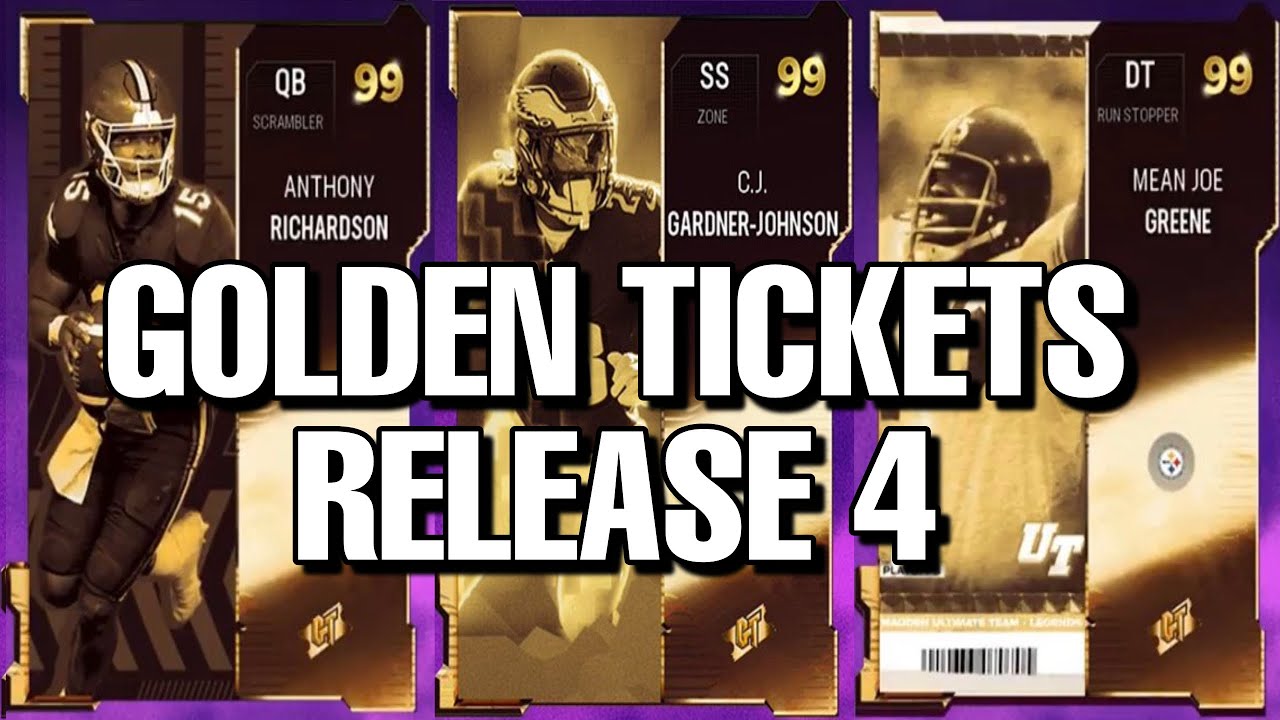 GOLDEN TICKETS RELEASE IV 99 OVR RICHARDSON, GARDNER JOHNSON, MEAN JOE ...