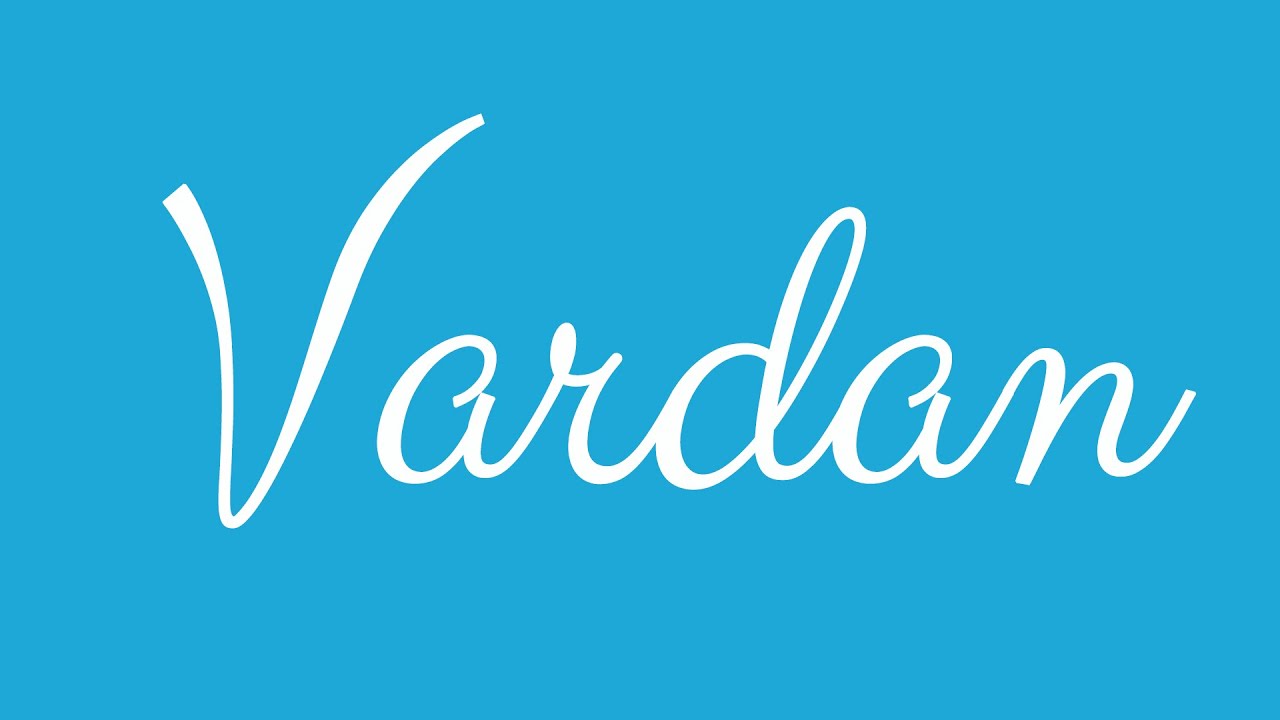 Learn how to Sign the Name Vardan Stylishly in Cursive Writing - YouTube