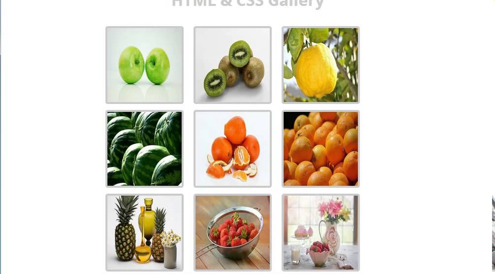How to create a gallery using html & css part-3 - YouTube