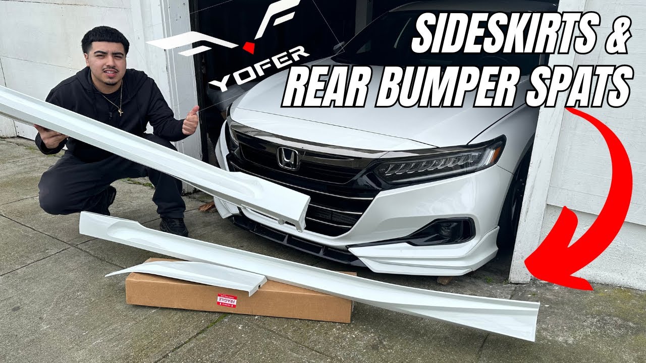 10th Gen Honda Accord Gets YOFER Side Skirt & Rear Bumper Spats! - YouTube