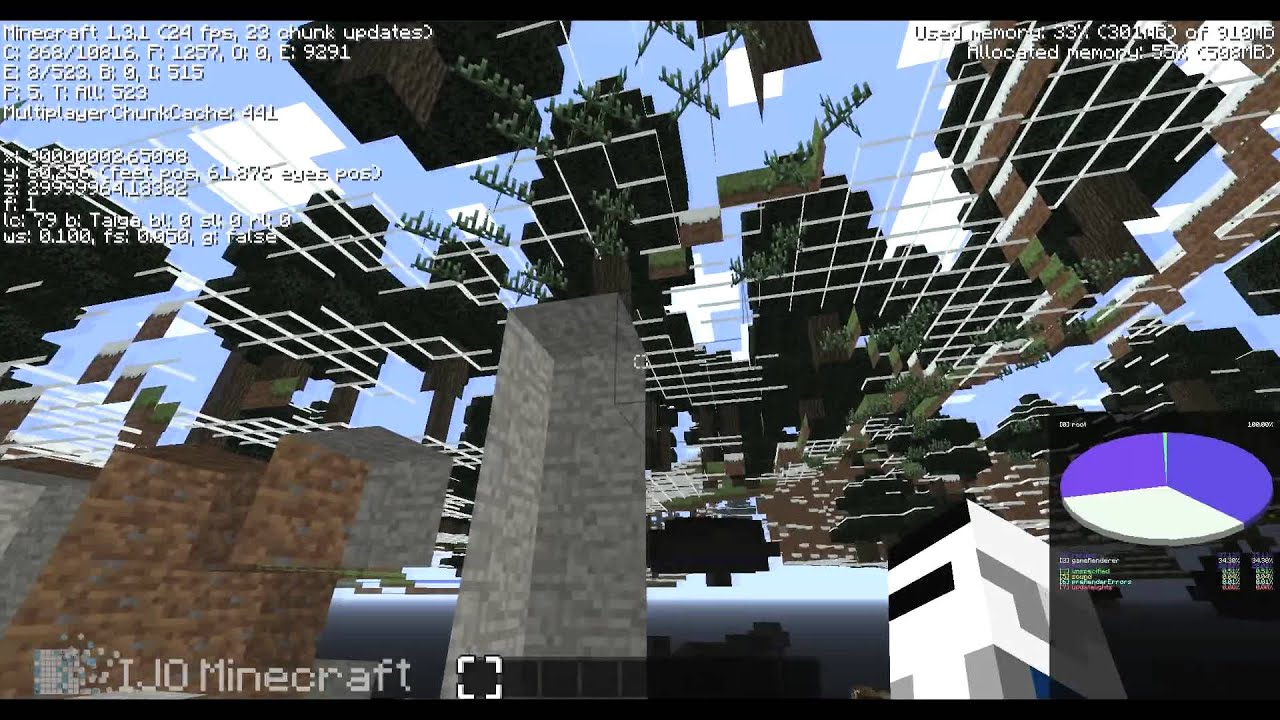 Minecraft Farlands -30 Million Blocks - YouTube