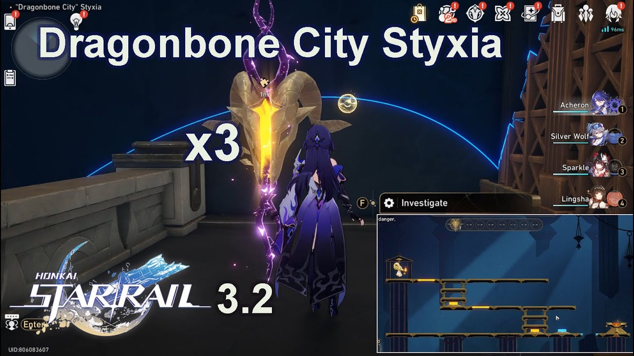 Golden Scapegoat x3 Dragonbone City Styxia | Puzzle On Map | Honkai Star Rail 3.2 - YouTube