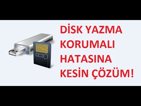 Disk yazma korumalı sorunu ( ÇÖZÜLDÜ ) sadece 1 dk