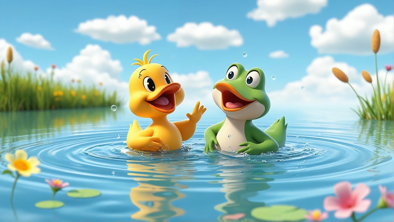 Ducky Learns to Share the Pond 🦆 | Fun Kids Song About Kindness ...
