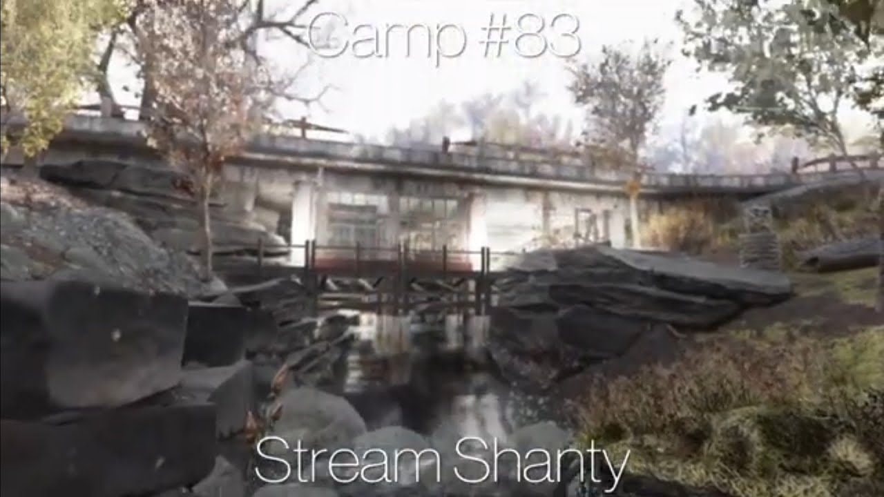 Fallout 76 Camp Build | Stream Shanty | Clean // Modern // Bridge - YouTube