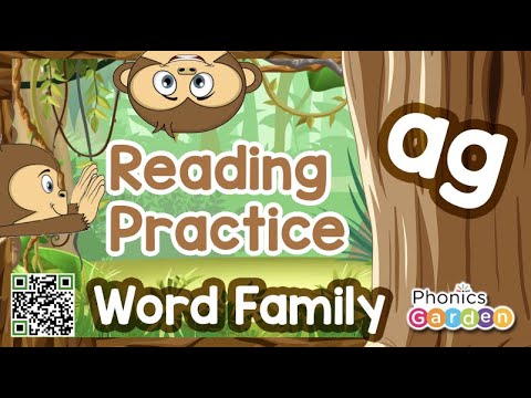 AG| Practice Reading | Monkey Phonics | Phonics Gard - YouTube