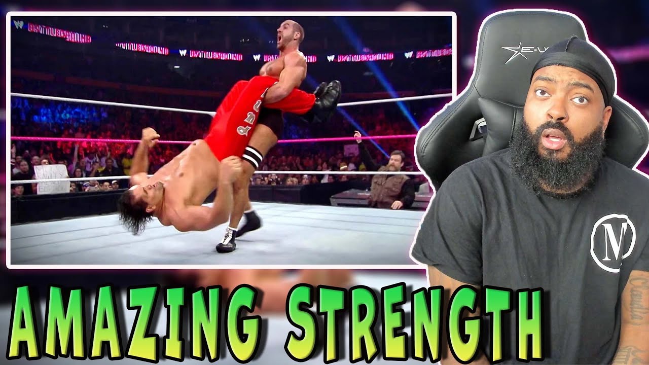 ROSS REACTS TO 10 INSANE REAL WWE FEATS OF STRENGTH - YouTube