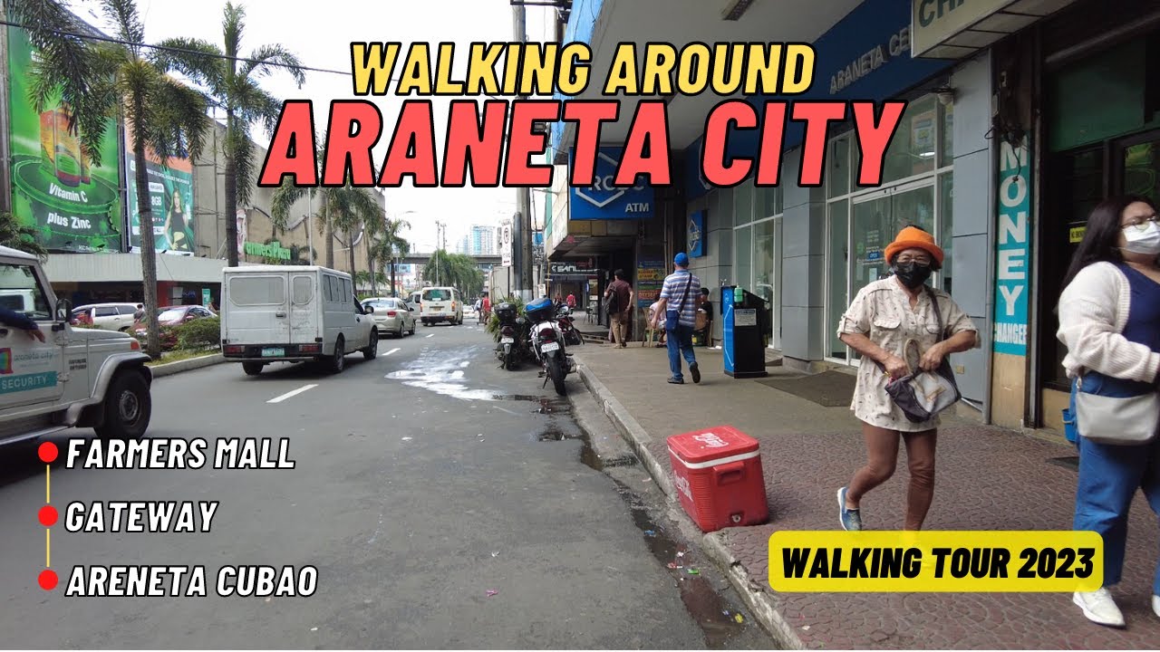 [4K] WALKING AROUND ARANETA CITY CUBAO (FARMERS MALL, GATEWAY, ARENETA ...