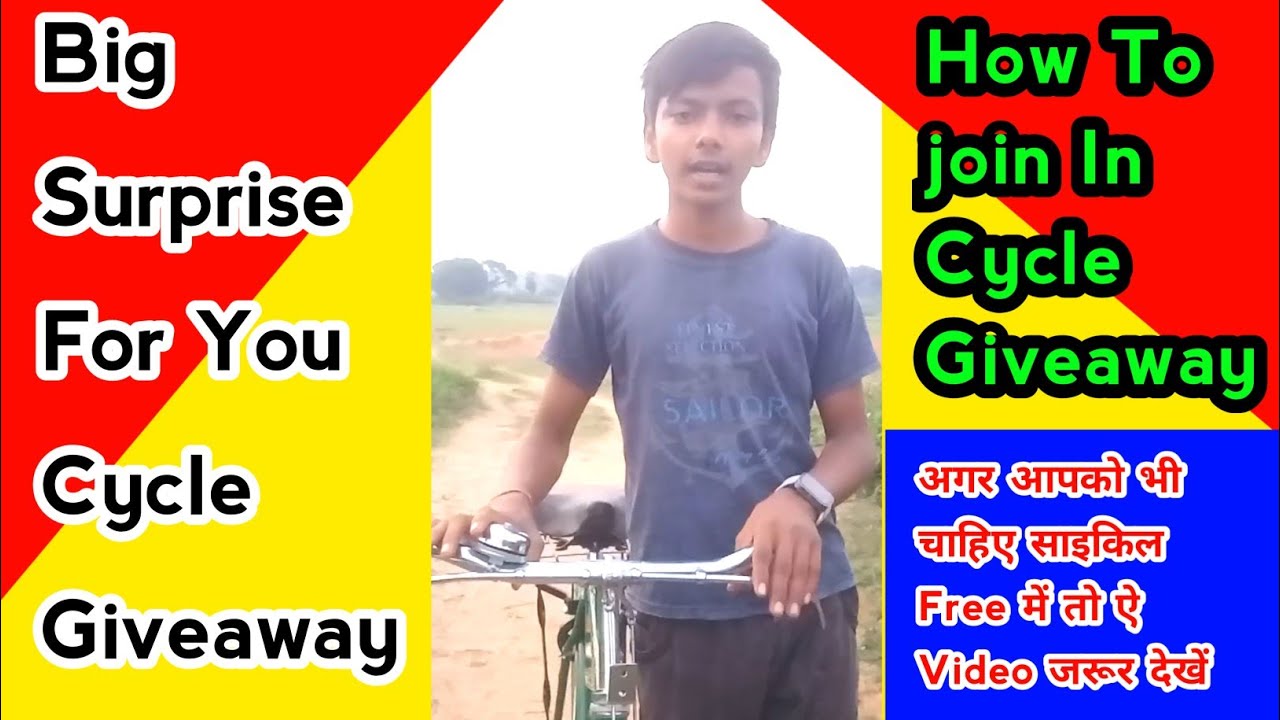 Big Surprise For You Cycle Giveaway Complete 100k followers in ...