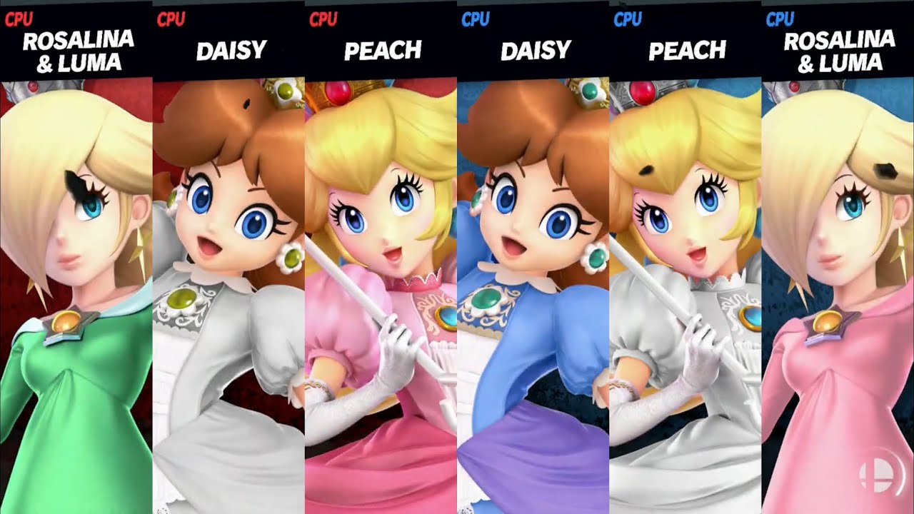 Super Smash Bros. Ultimate - Sprunki girls VS disney princesses - YouTube