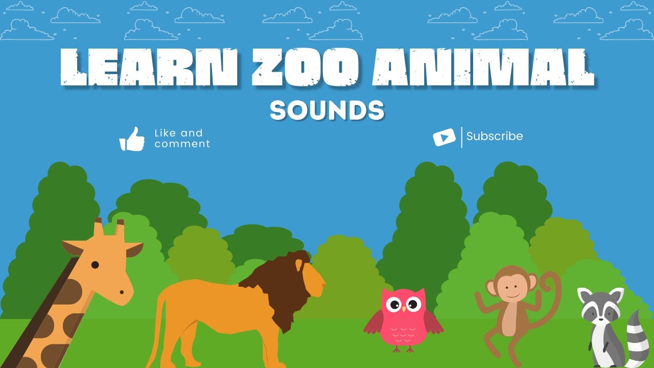 Zoo Animals and Sounds | Animal Sounds for Kids | MyChomuTV - YouTube