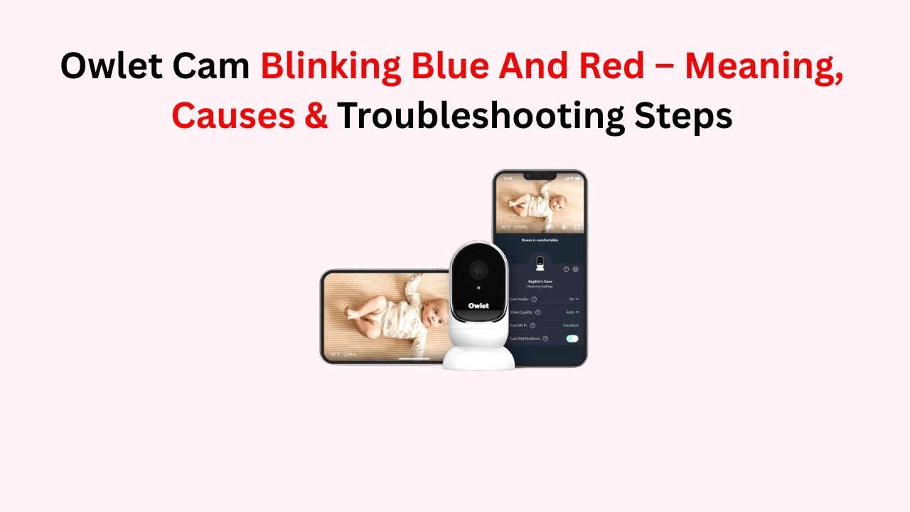 Owlet Cam Blinking Blue And Red – Meaning, Causes & Troubleshooting ...