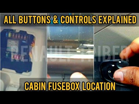 RENAULT TRIBER ALL BUTTONS & CONTROLS EXPLAINED | CABIN FUSE BOX ...