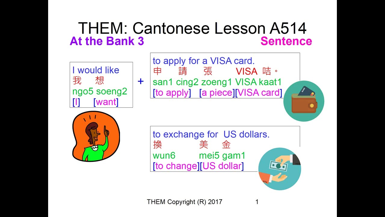 At the Bank 3 | TheM CantoChannel | Lesson A514 - YouTube