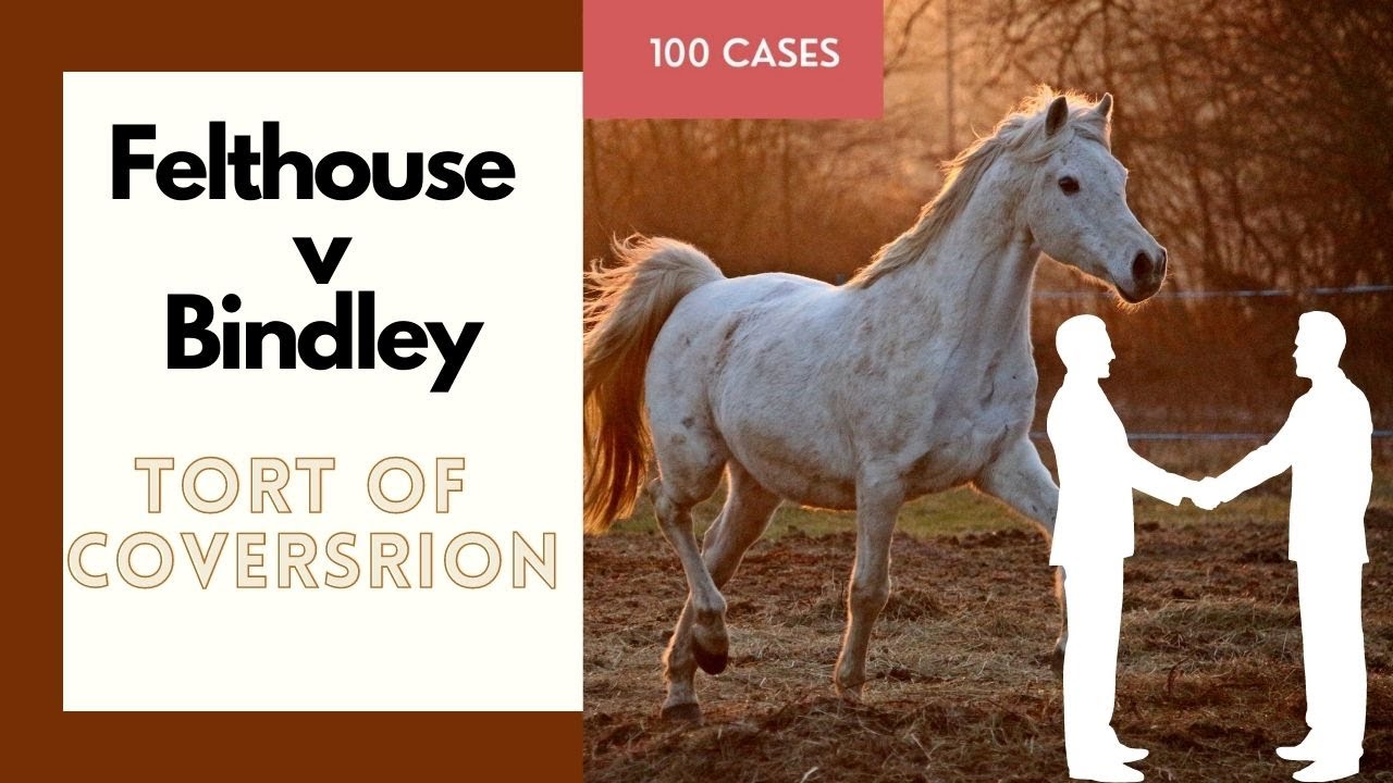 Felthouse v Bindley - Case 43 - 100 cases - YouTube