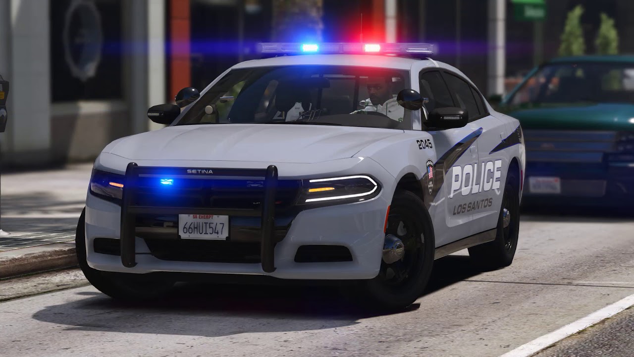 LSPD DODGE CHARGER LIGHTING - YouTube