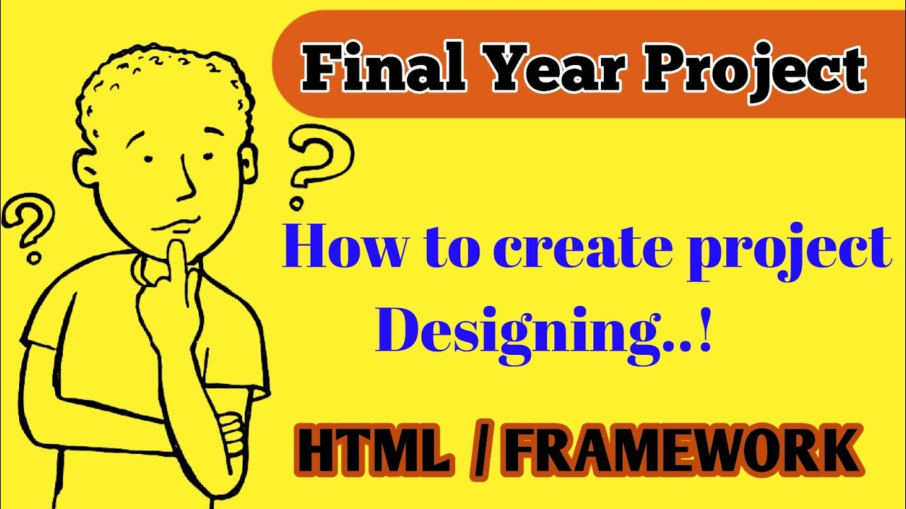 HTML | How to create project design | How to make bca final year ...