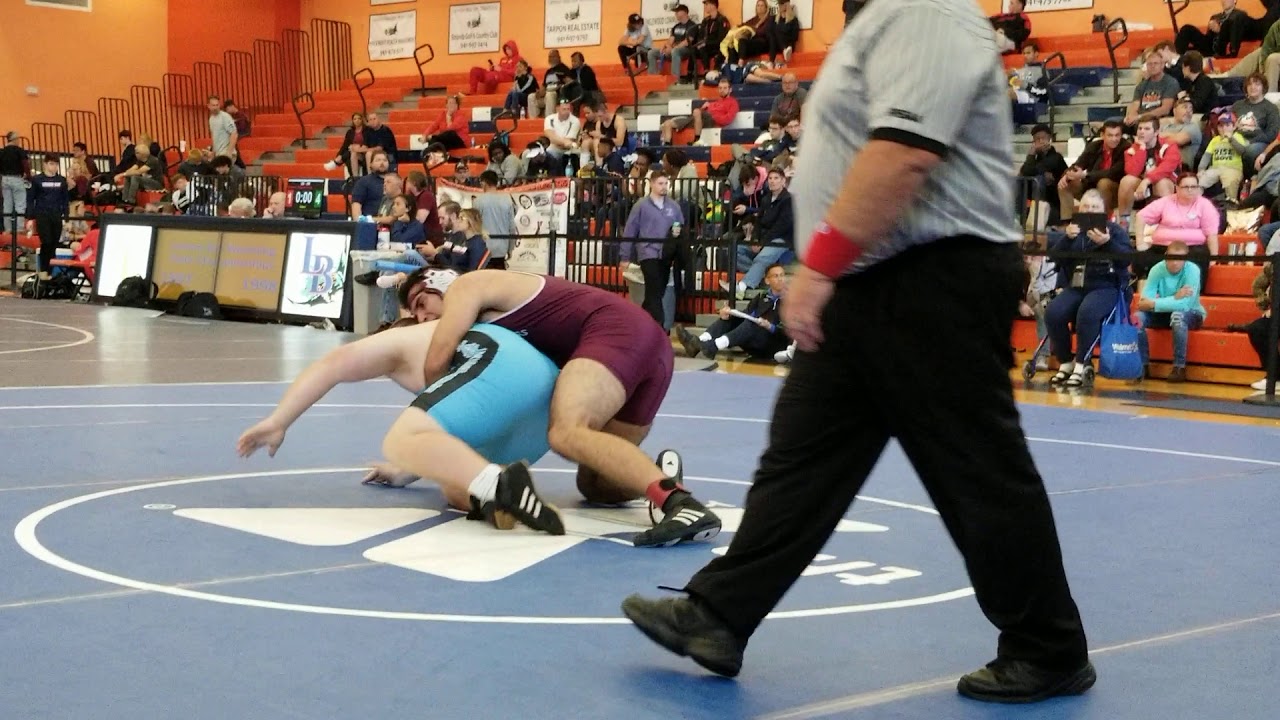 2/29/20 Dawson Davis 4th match Regionals - YouTube