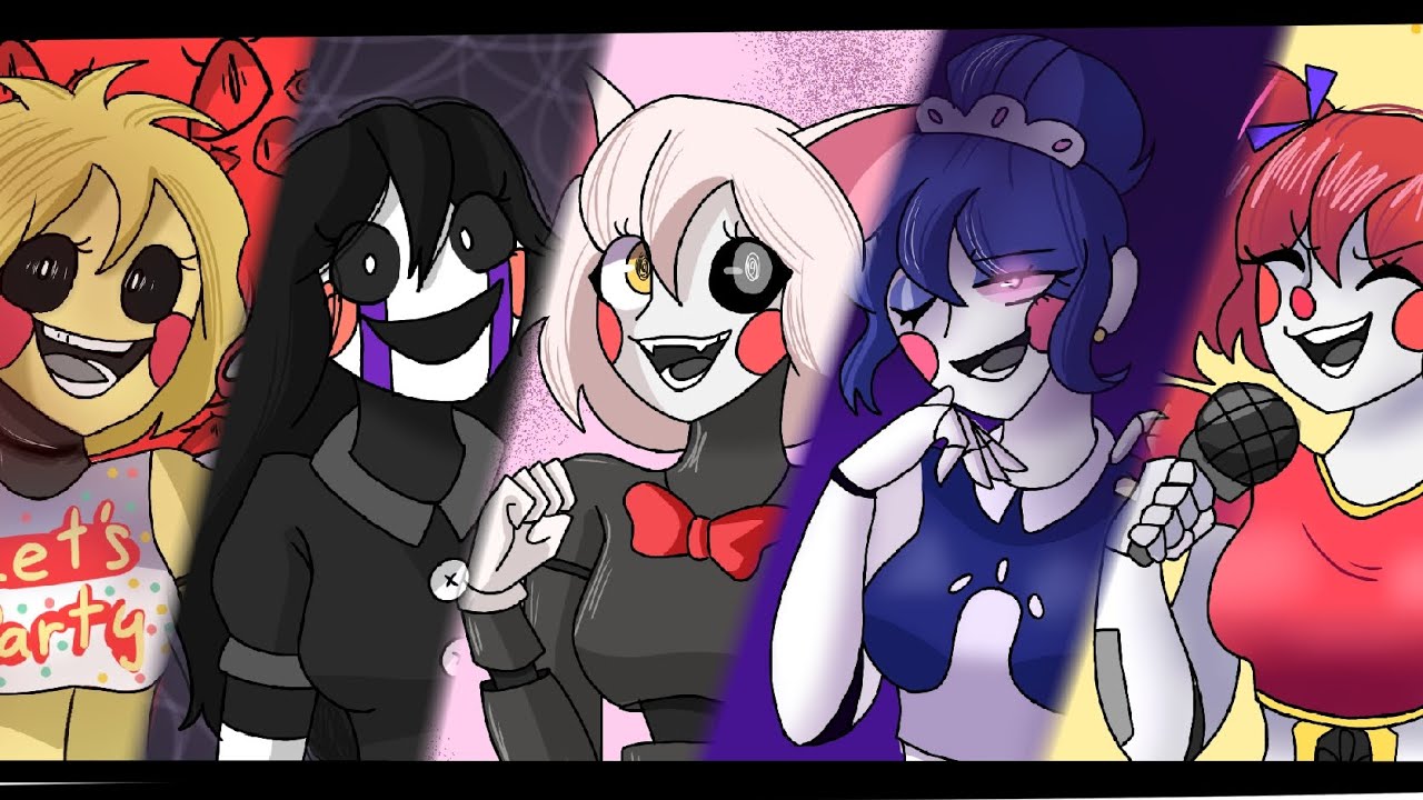 SEGA/meme // girls animatronics from FNAF - YouTube