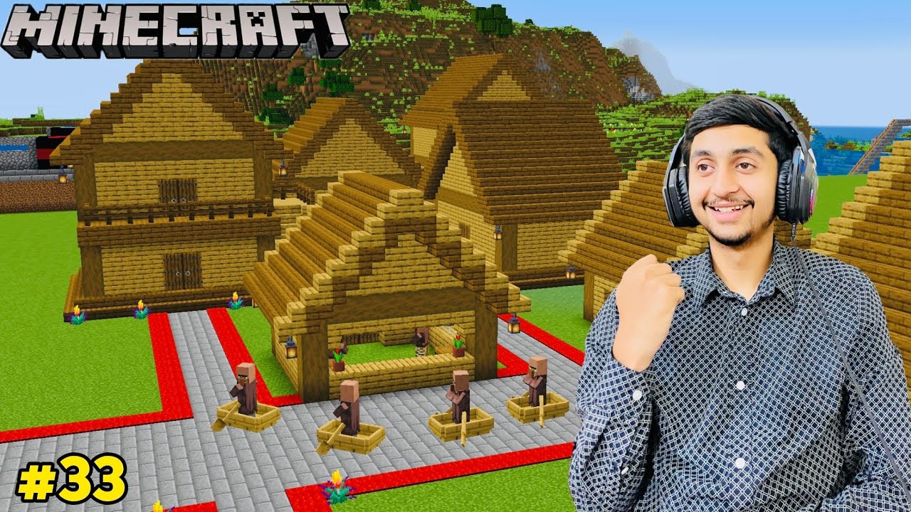 MOVING VILLAGERS TO NEW HOUSES | MINECRAFT GAMEPLAY #33 - YouTube