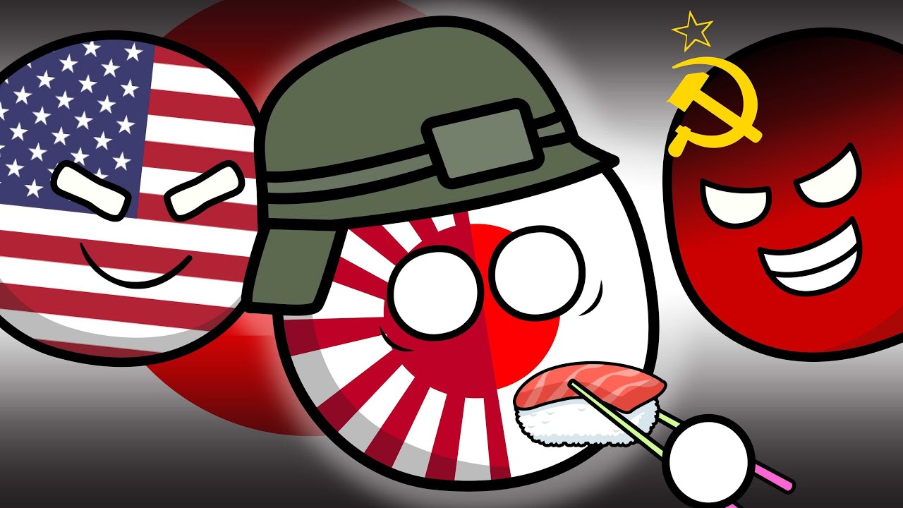Japan conquers Asia #countryballs - YouTube