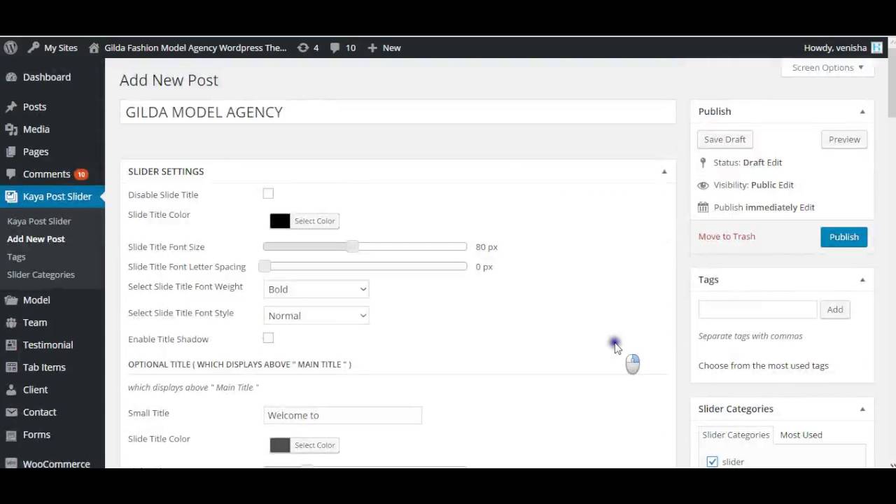 How To Create Main Slider - YouTube