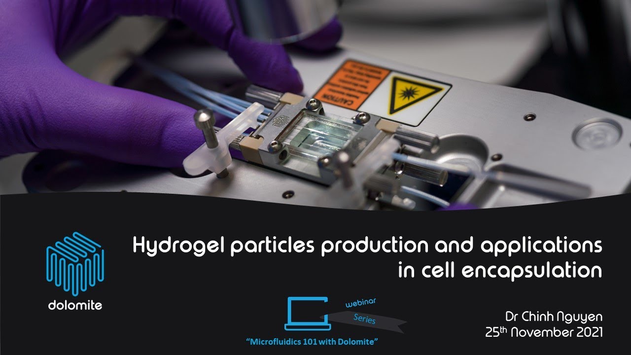 Microfluidics 101 with Dolomite #11 Hydrogel particles production ...