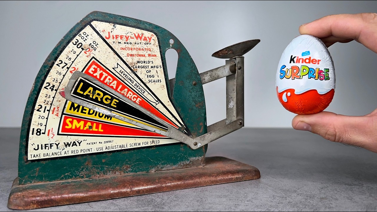 1950’s Egg Scale Restoration - Grandma Kitchen Scale - YouTube