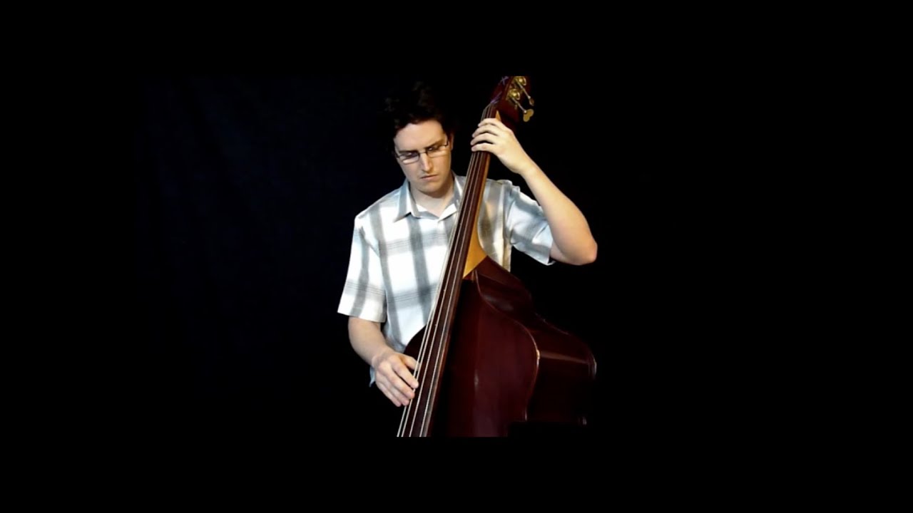 "Blue Bossa" Double Bass Improvisation - May 2, 2015 - YouTube